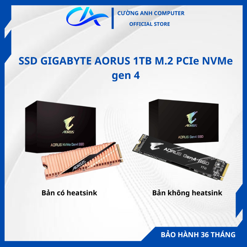 Ổ Cứng SSD GIGABYTE AORUS 1TB M.2 PCIe NVMe gen 4. Hàng chính hãng tem TLC | Shopee Việt Nam