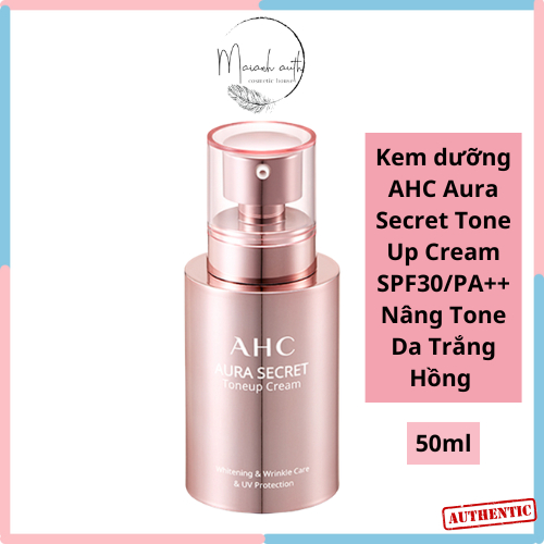 Kem dưỡng AHC Aura Secret Tone Up Cream SPF30/PA++ Nâng Tone Da Trắng Hồng 50g | Shopee Việt Nam