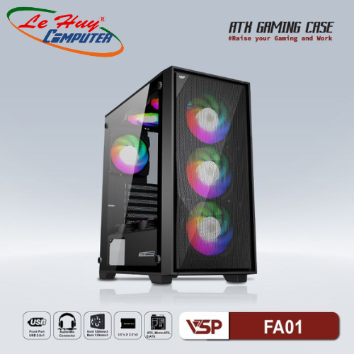 VỎ CASE MÁY TÍNH VSP GAMING FA01 Full ATX - (Chuyên Main Dual CPU) | Shopee Việt Nam
