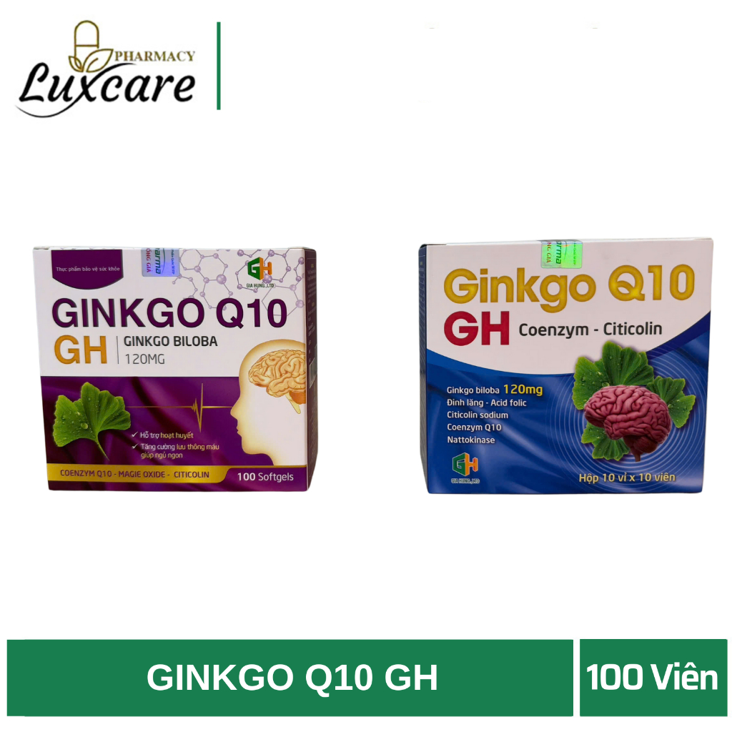 Ginkgo Q10 GH hỗ trợ hoạt huyết, tăng cường lưu thông máu giúp ngủ ngon ...
