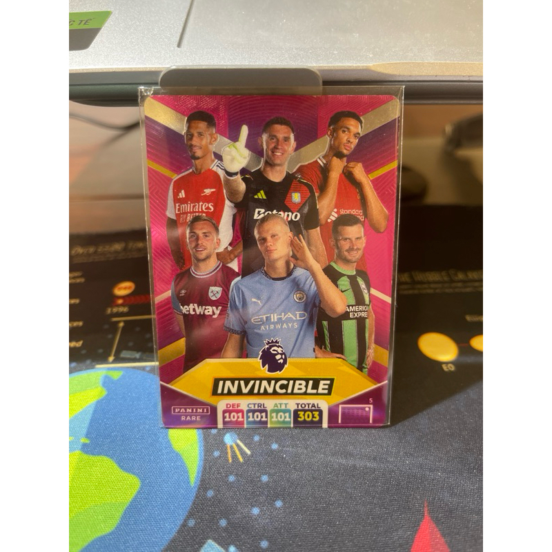 Thẻ Panini Premier League 2025 [Invincible; PLASMA] (1/1300 Cực hiếm ...