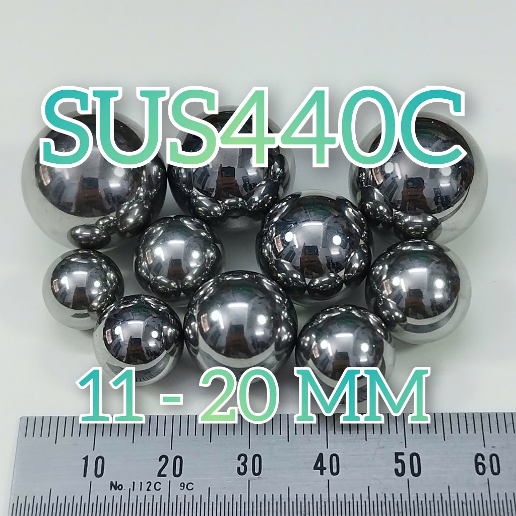 [SUS440C - G10] Bi thép không gỉ inox 440C (11~20 mm) cấp chính xác G10, dùng cho thiết bị, máy ...