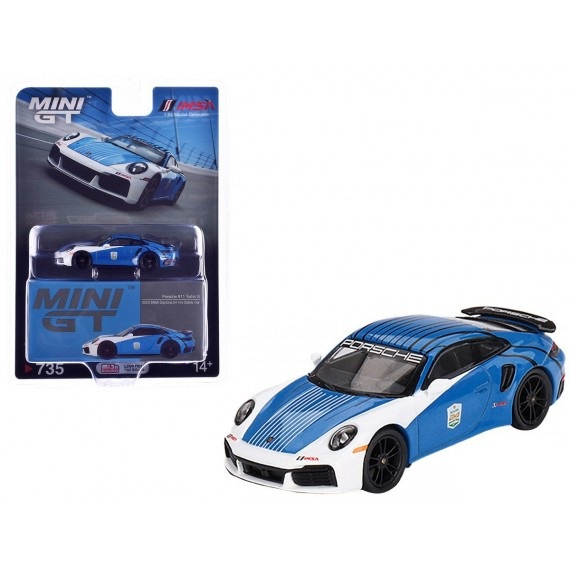 Mô hình xe Porsche 911 Turbo S Safety Car 2023 IMSA Daytona 24 Hrs card ...