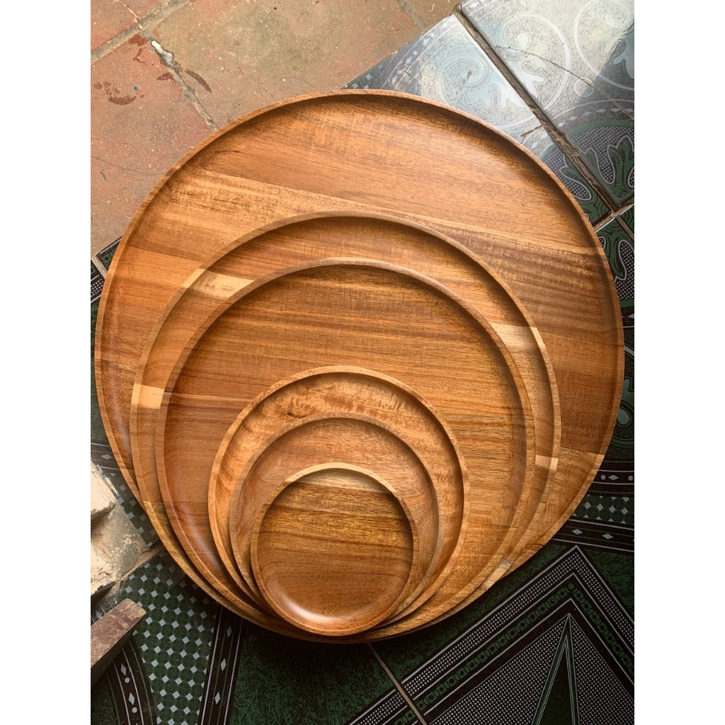 Khay gỗ decor Acacia tự nhiên kích thước 45x45x2cm | Shopee Việt Nam