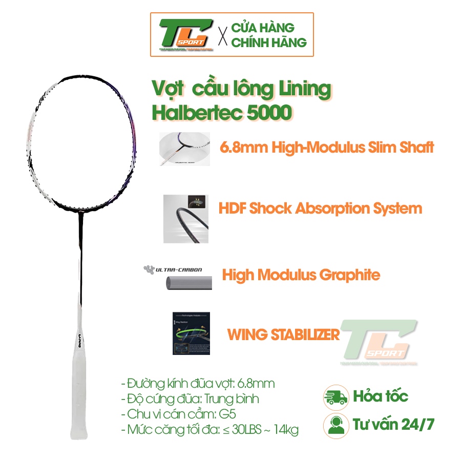 Vợt Cầu Lông Lining Halbertec 5000 | Shopee Việt Nam