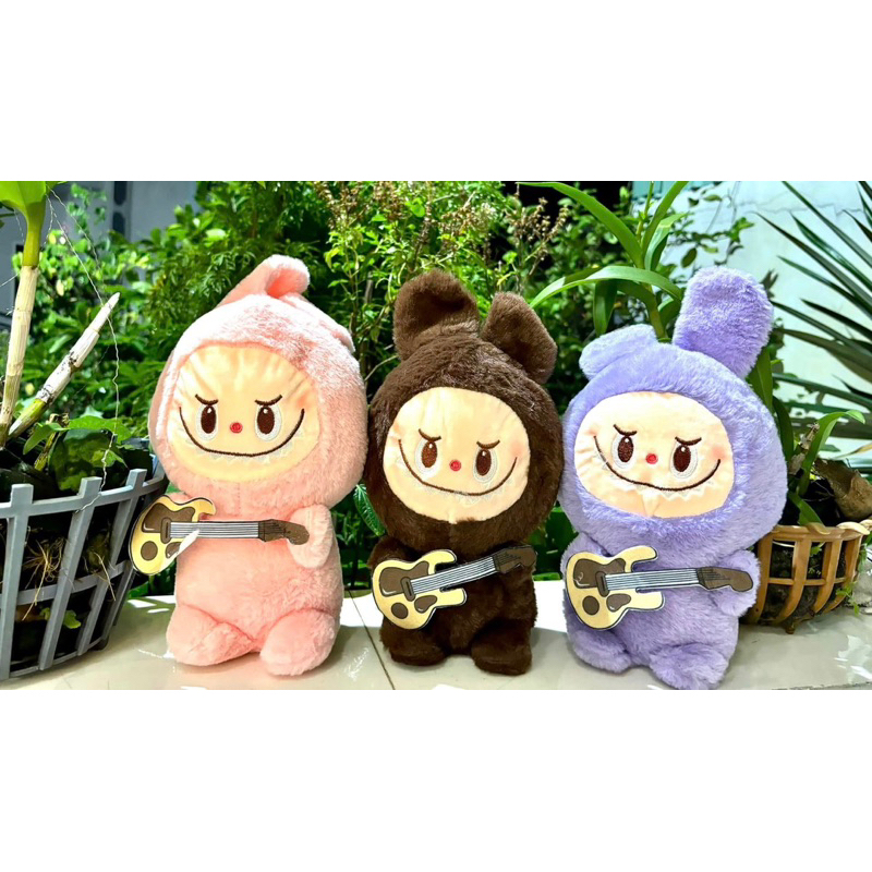 Gấu bông labubu lông mịn cầm đàn | Shopee Việt Nam