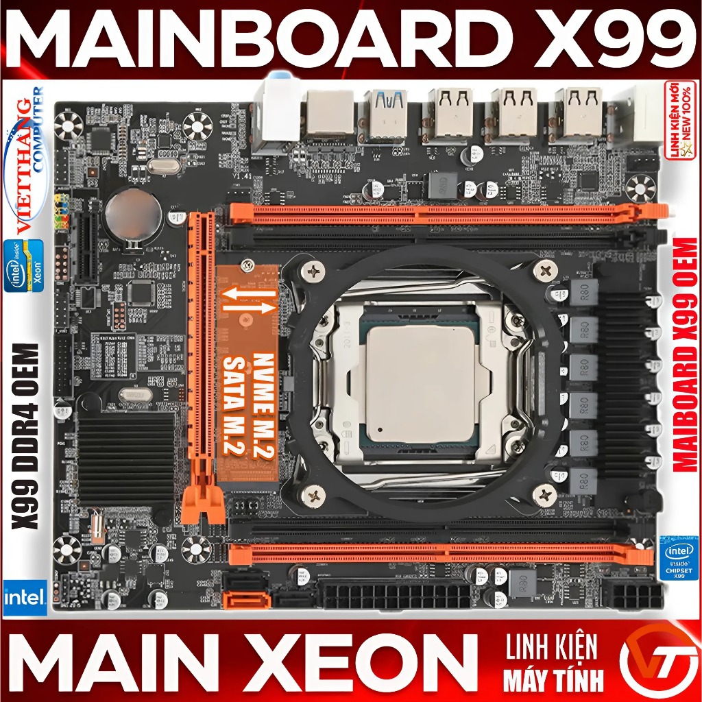 Mainboard X99 DDR4 OEM ( Các mã X99H, X99D4M ...) Chạy giả lập Hỗ trợ ...
