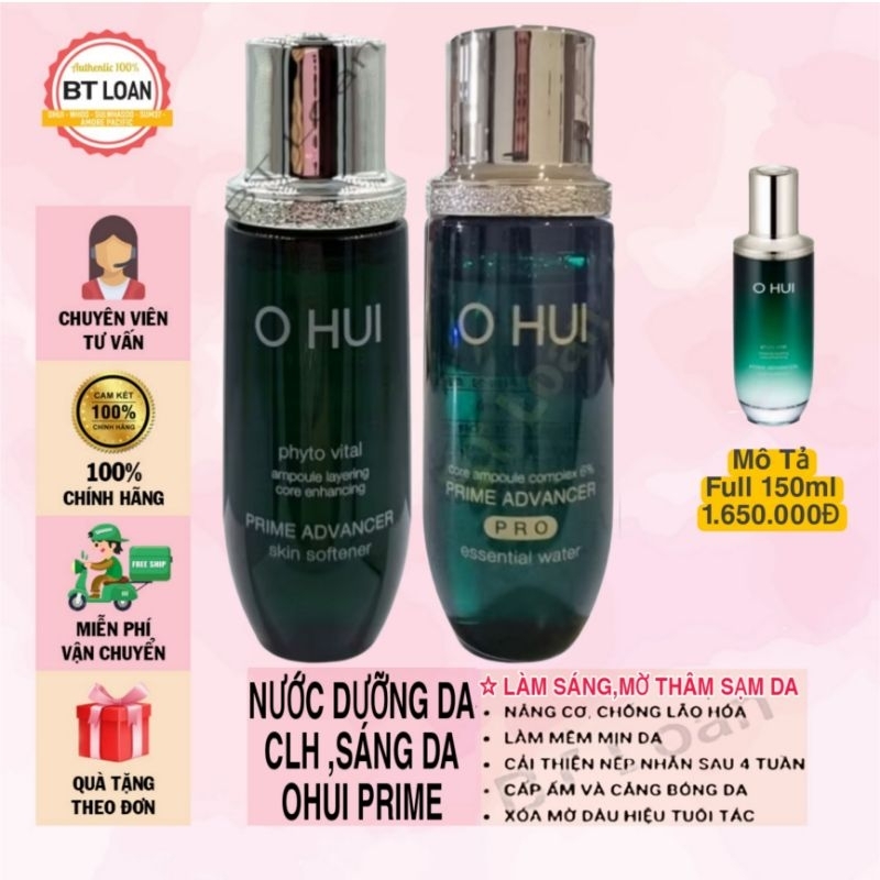 nước dưỡng trắng da chống lão hóa Ohui phyto vital Prime Advancer | Shopee Việt Nam