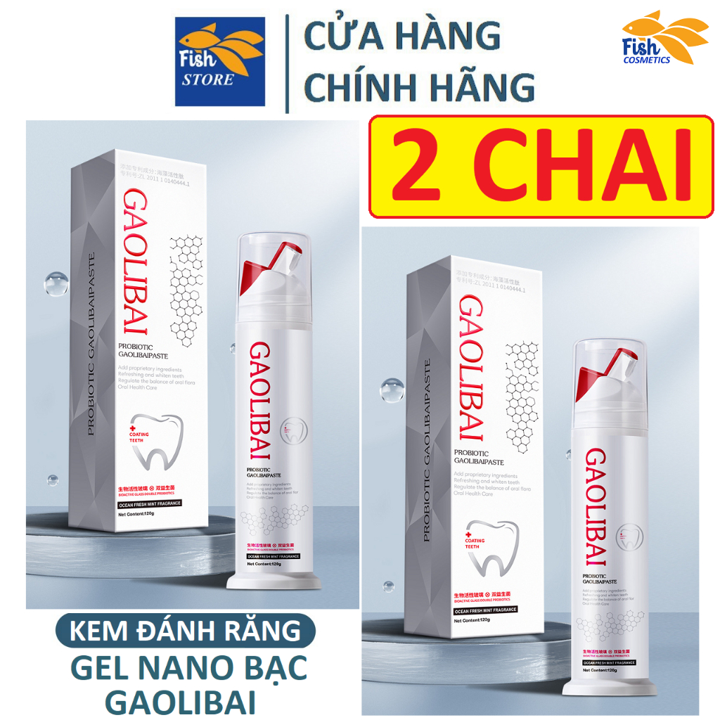 2 HỘP GEL GAOLIBAI trắng răng , Đánh bật cao răng hỗ trợ làm trắng răng ...
