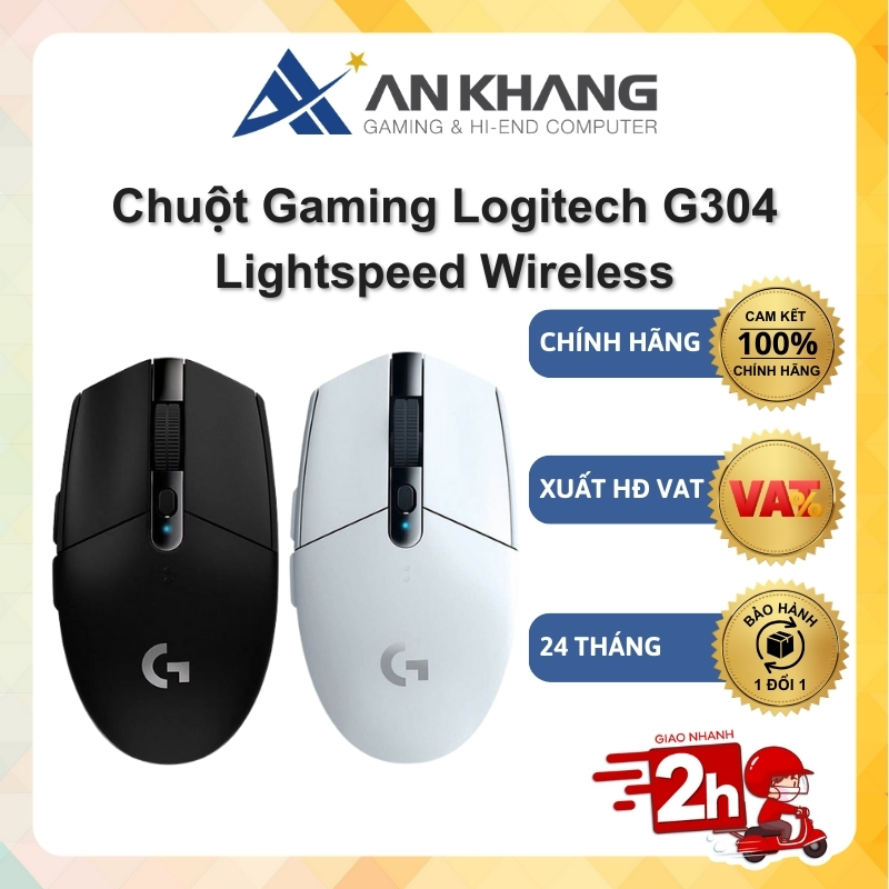 Chuột game không dây Logitech G304 kết nối đầu thu USB Nhẹ 6 Nút Bấm ...