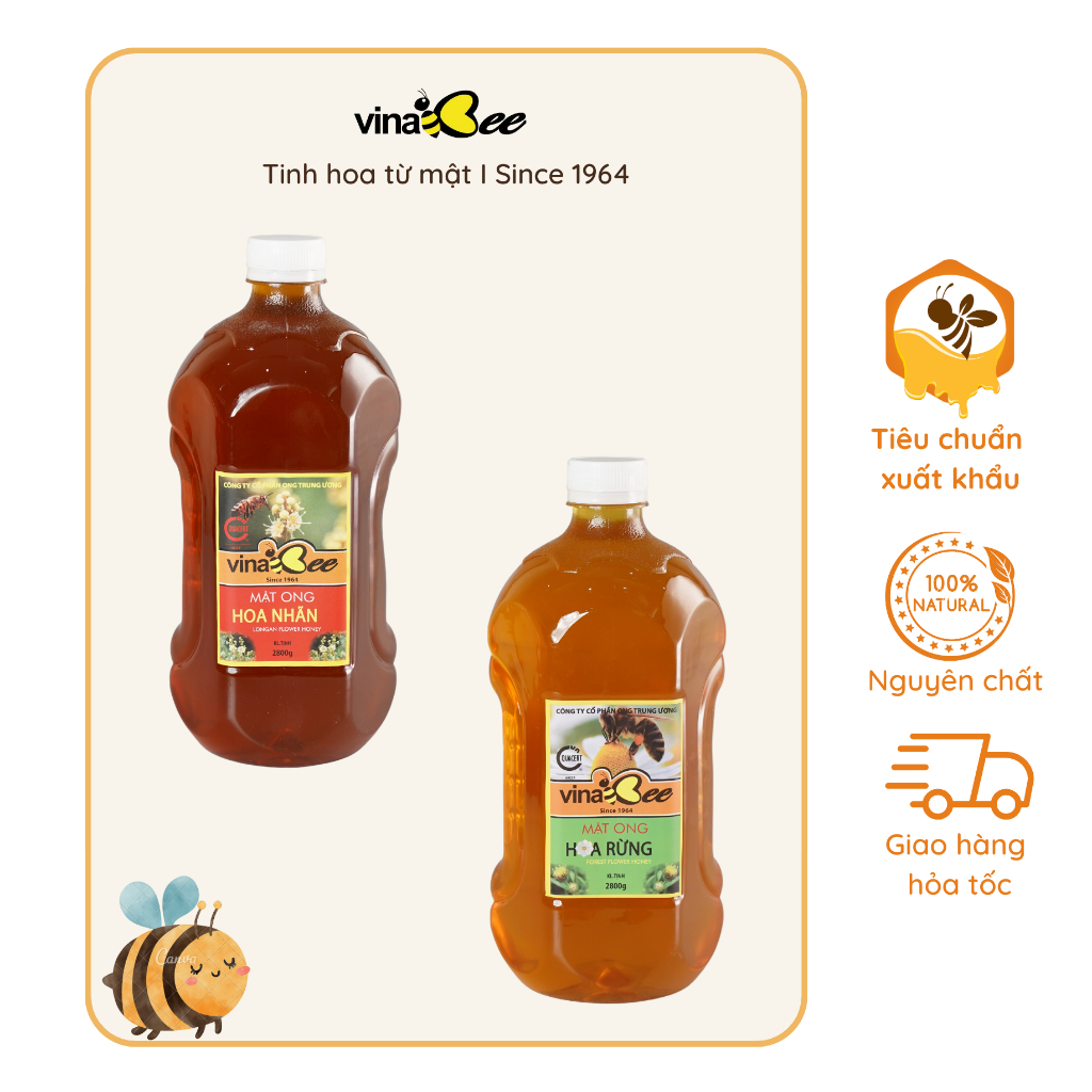 Mật ong Nguyên chất Vinabee - 2800g | Shopee Việt Nam