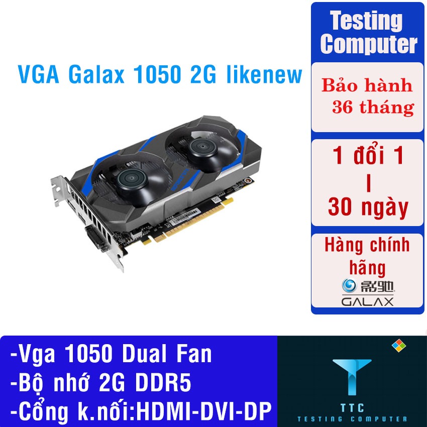 Vga card màn hình Galax 1050 2G likenew | Shopee Việt Nam