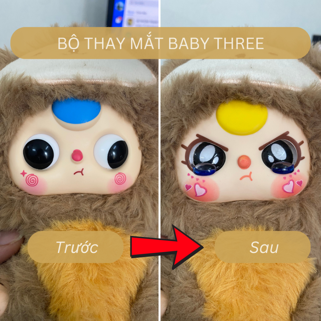 Bộ Thay Mắt Baby Three V1, V3, 12 Con Giáp, Thỏ Thị Trấn, Macaron, v3 ...
