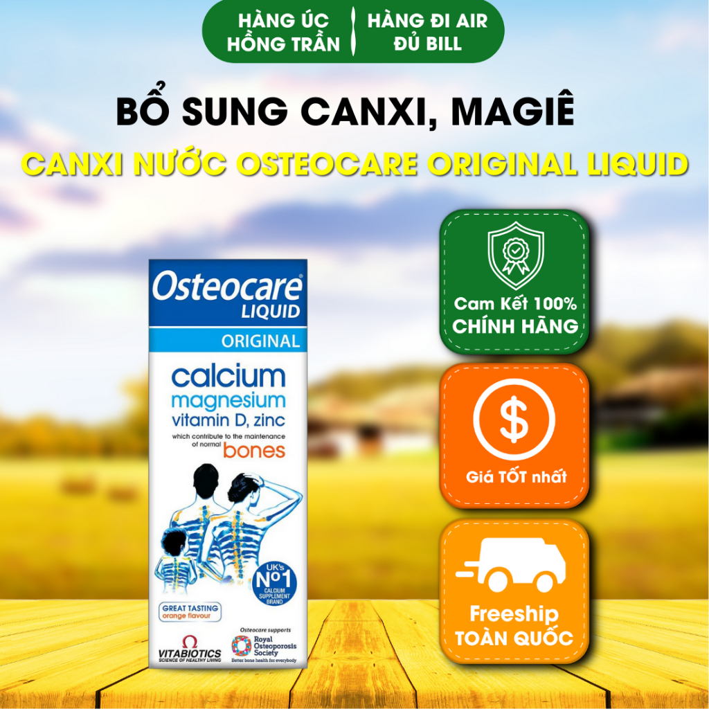 Canxi Nước Osteocare Original Liquid Của Anh Bổ Sung Canxi, Magiê, VitaminGiúp Xương Chắc Khỏe ...