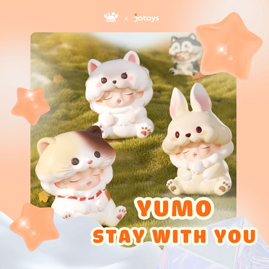 [CHÍNH HÃNG JOTOYS] Mô hình blind box cute YUMO Stay With You hộp mù túi mù dễ thương Crabit x ...