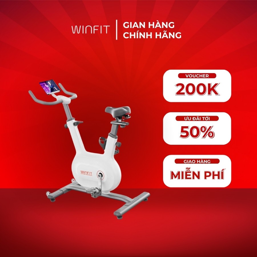 Xe đạp tập thể dục WINFIT bản thường, có 6 chế độ luyện tập khác nhau ...