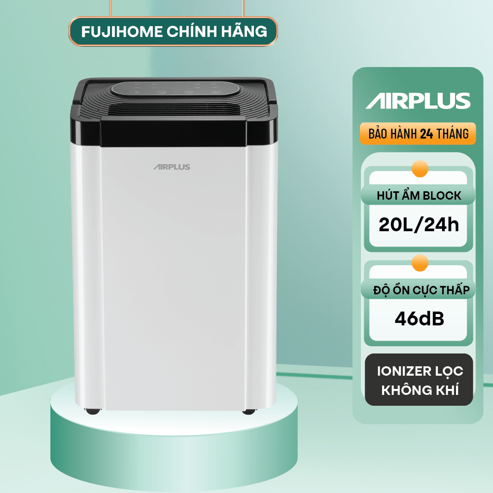 Máy hút ẩm lọc không khí Airplus AP20-1909EE lọc không khí Anion - Bảo hành 24 tháng, công suất ...