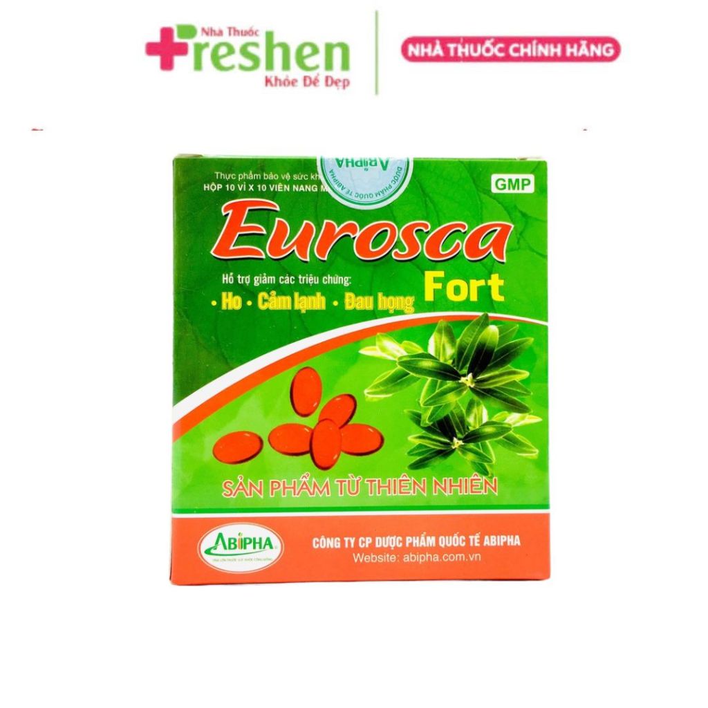 Eurosca, Eurosca Fort - Giảm ho, thông thoáng mũi, giảm các triệu chứng ...