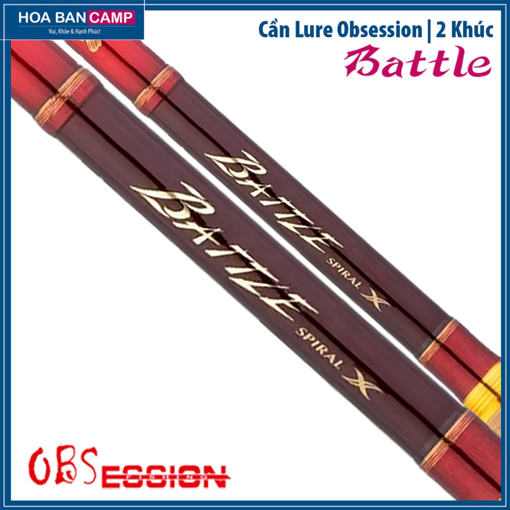 Cần Lure Obsession Battle | 2 Khúc - Máy Ngang, Khoen Fuji | Shopee ...