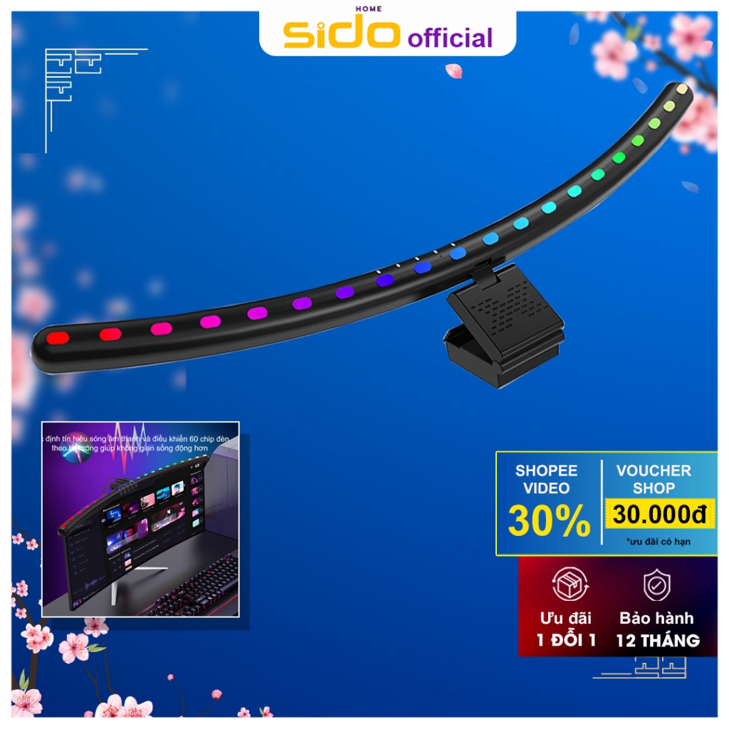 Đèn treo màn hình Sidohome SF601 đèn màn hình máy tính pc kẹp máy tính ...