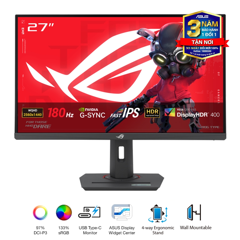 Màn hình ASUS ROG Gaming XG27ACS 2K 27 Inch Fast IPS 180Hz - Hàng Chính ...