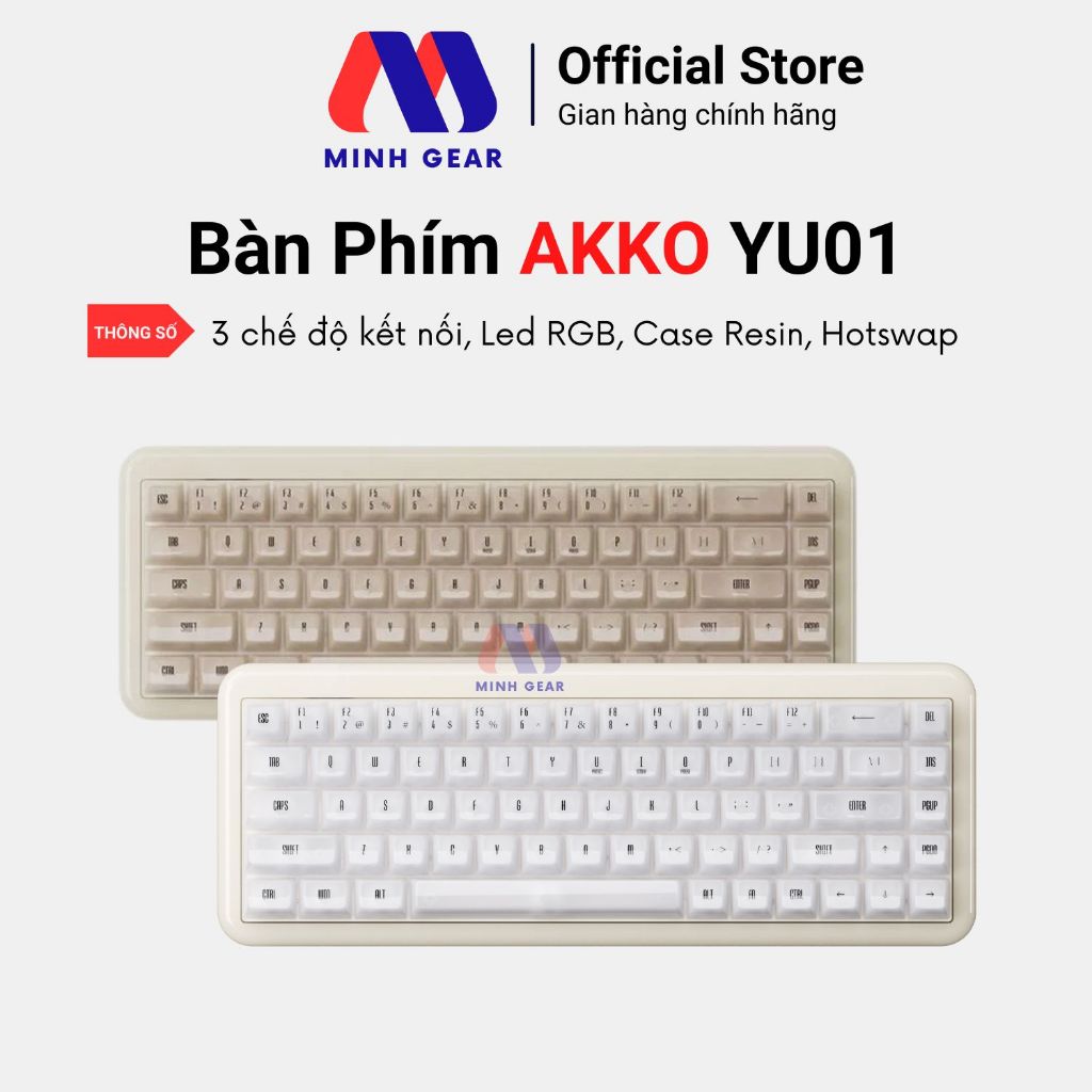 Bàn phím AKKO YU01 White Jade / Antique Jade ( Hàng Chính Hãng ...