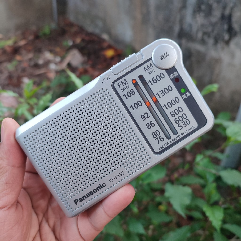 Đài Radio Mini Panasonic RF-P155-S Nghe Đài FM / AM Nội Địa Nhật Loa To ...