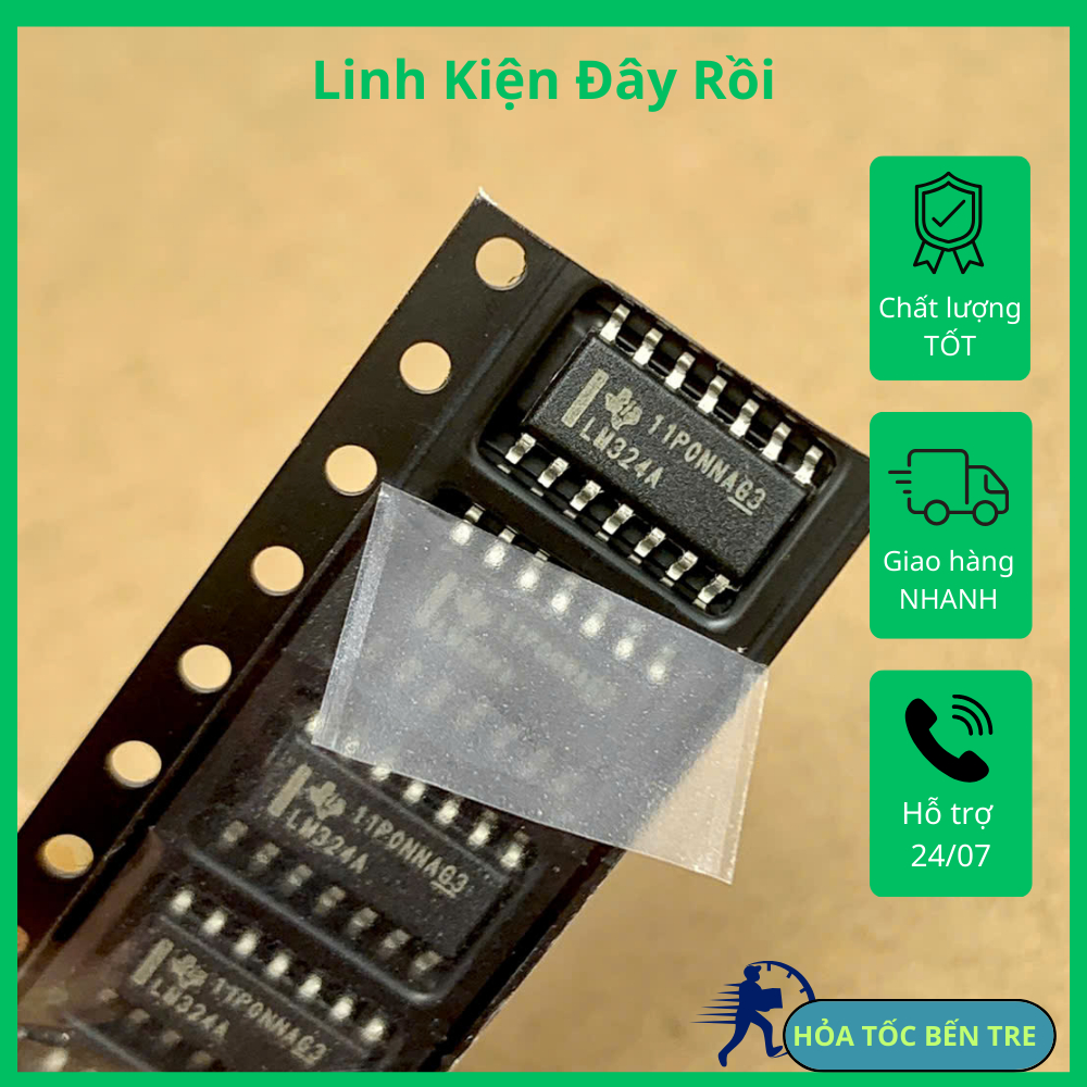 5 sản phẩm LM324A LM324 L324 SOP-14 (SMD) IC khuếch đại thuật toán ...