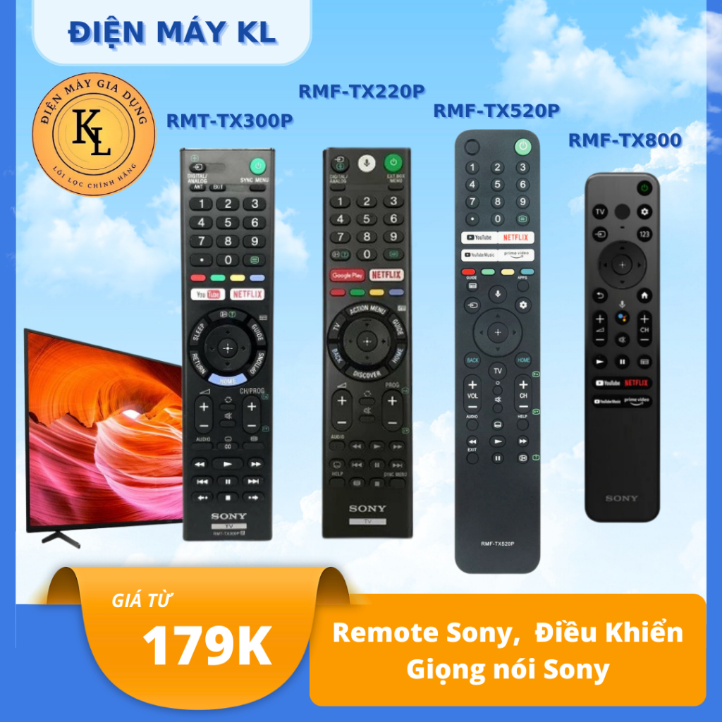 Remote Tivi SONY, Điều khiển Sony bằng giọng nói Cơ Bản - Cao Cấp | Shopee Việt Nam