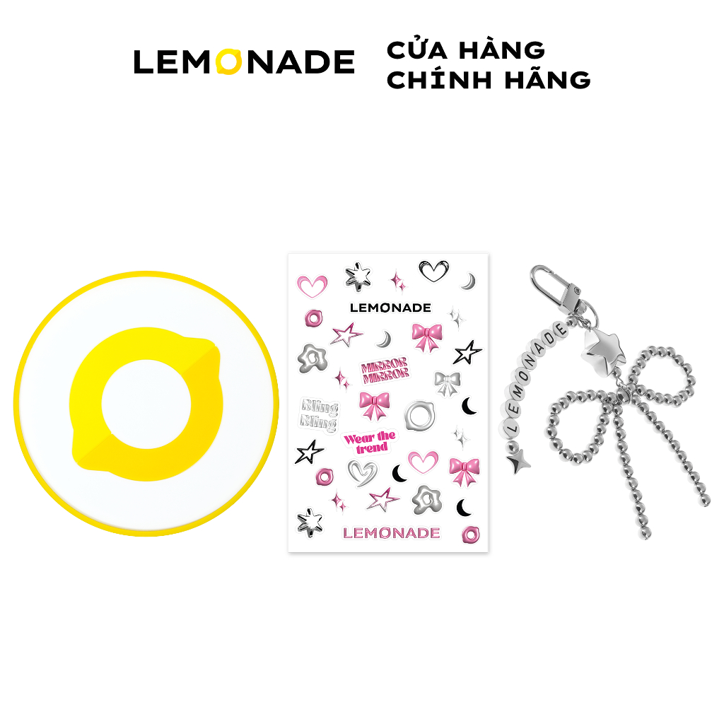 Combo Lemonade Lót ly cao su ,keychain và sticker | Shopee Việt Nam