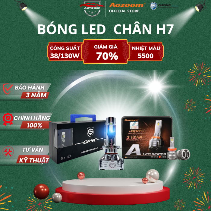 [VF3 - VF5] Bóng Led Tăng Sáng Aozoom / GPNE H7 Lắp Cho VINFAST VF3 ...