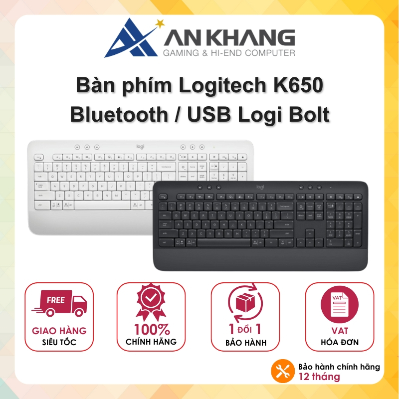 Bàn phím không dây Logitech K650 Signature Bluetooth Wireless Chính ...