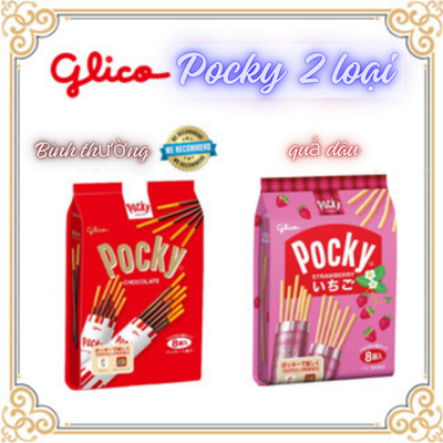 [An toàn và tin cậy]Ezaki Glico Pocky 8 túi 2 loại thường,dâu tây [Ship from Japan][Direct from ...