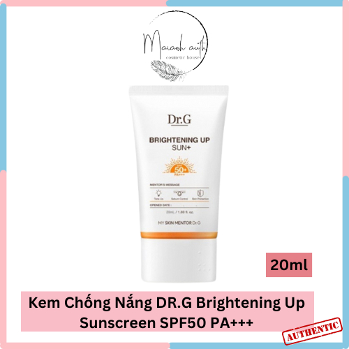 Kem Chống Nắng DRG Brightening Up Sunscreen SPF50 PA+++ KCN DR.G Cam ...