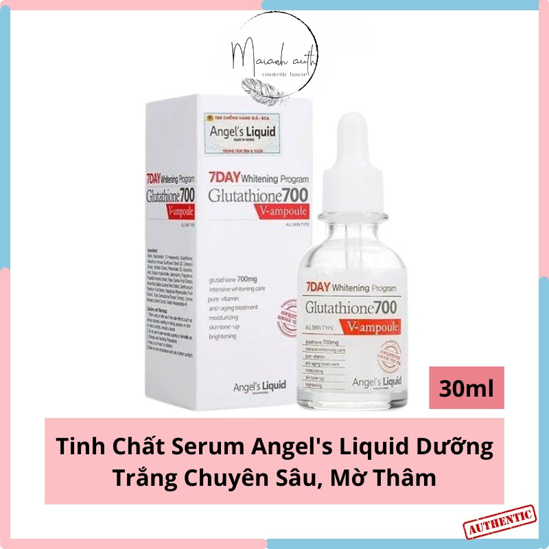 Tinh Chất Serum Angel's Liquid 7Day Whitening Glutathion 700 Serum ...
