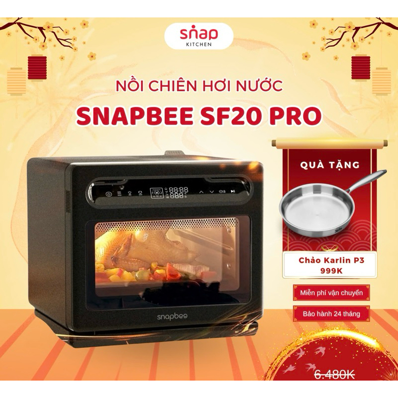 Nồi Chiên Hơi Nước SNAPBEE SF20 PRO - Dung Tích 20L - Dễ Vệ Sinh - Bảo Hành Chính Hãng 24 Tháng ...