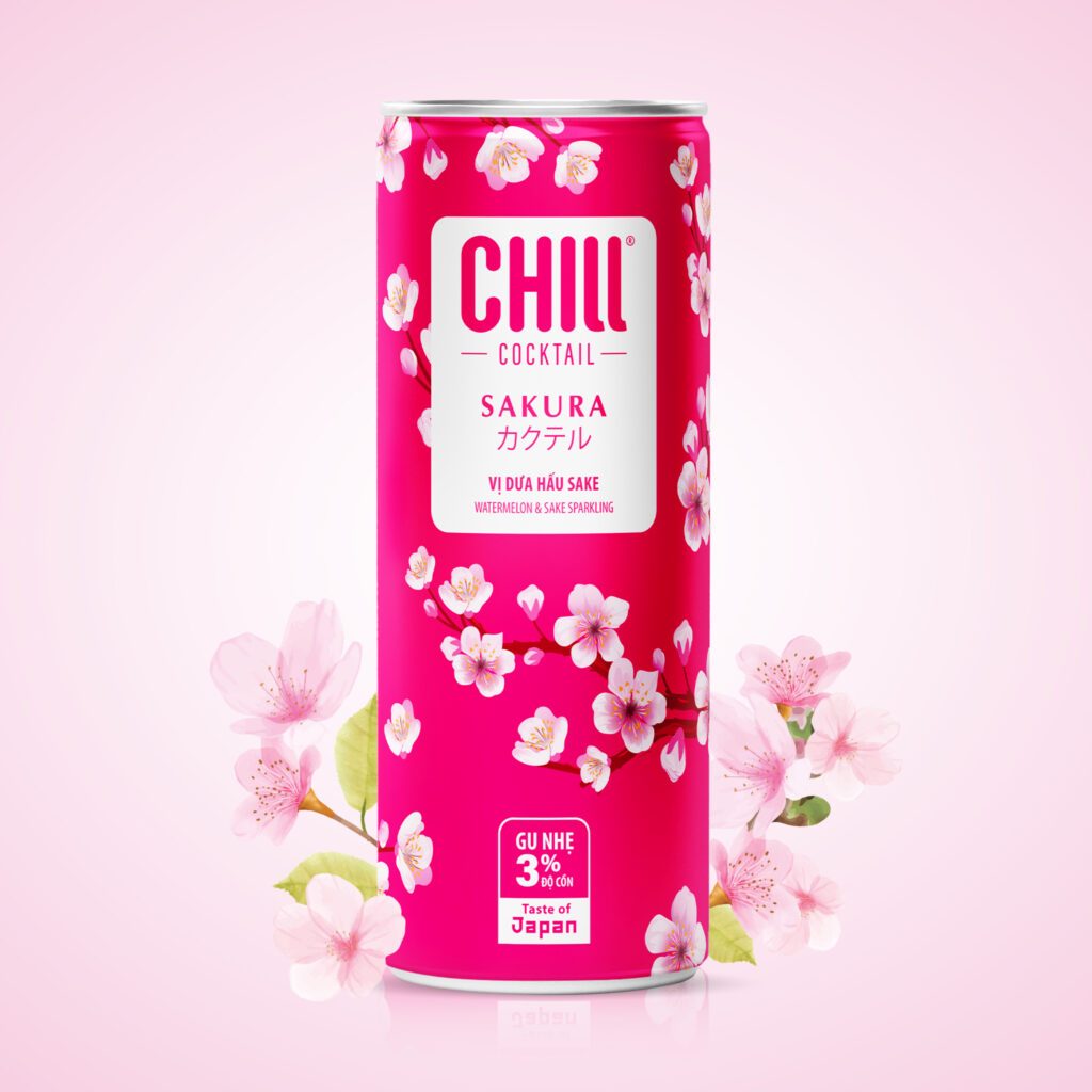 (Date 2027)Thùng 12 lon Chill Cocktail Sakura 250ml | Shopee Việt Nam