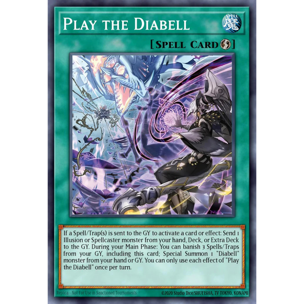[KW2 Yugioh] [EN-UK-AE] Thẻ bài Play the Diabell - SUDA-EN056 AE056 - Common 1st Edition ...
