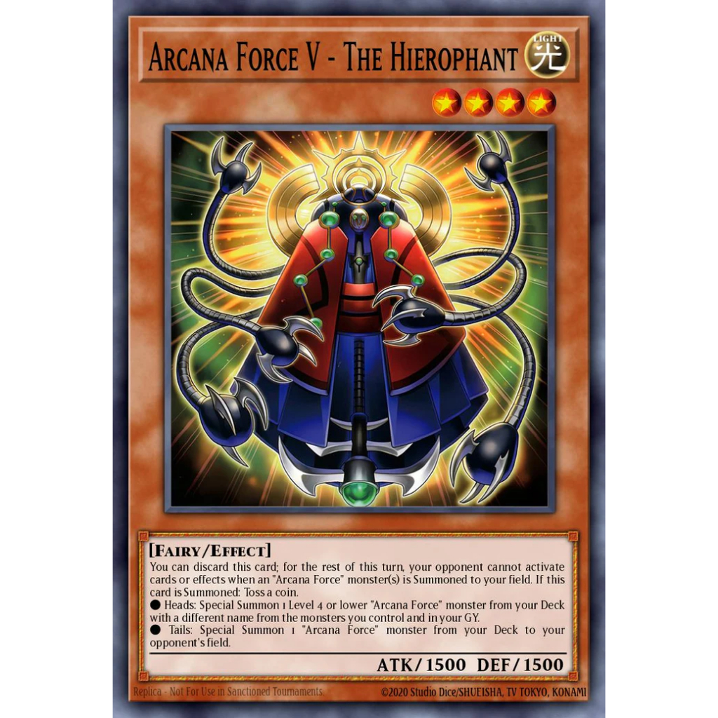[KW2 Yugioh] [EN-UK-AE] Thẻ bài Arcana Force V - The Hierophant - SUDA-EN004 AE004 - Common 1st ...