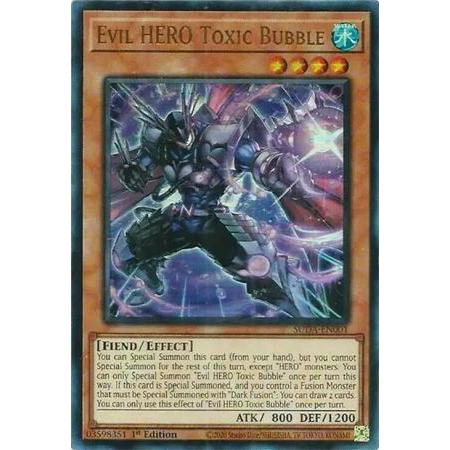 [KW2 Yugioh] [EN-UK] Thẻ bài Evil HERO Toxic Bubble - SUDA-EN001 - Ultra Rare 1st Edition ...