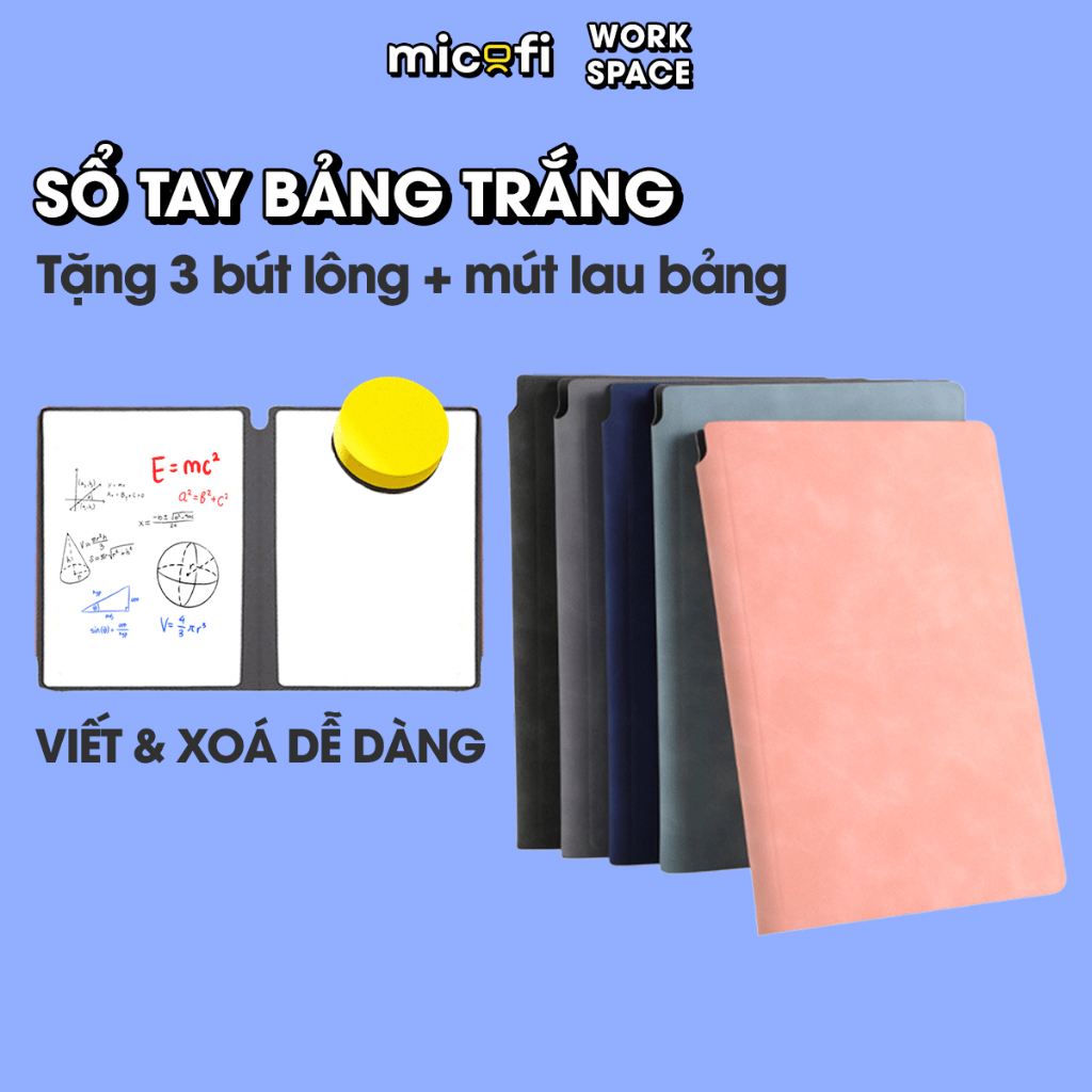 Sổ Tay Ghi Chép Micofi Bảng Viết Bút Lông, Sổ Viết Tay Phác Thảo Note ...