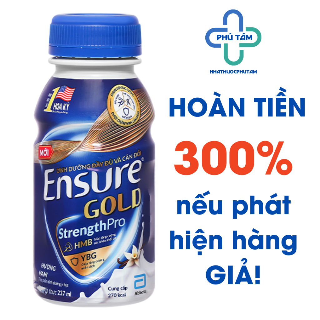 6 chai Ensure gold nước Vigor HMB 237ml - Hàng chính hãng - Date mới | Shopee Việt Nam