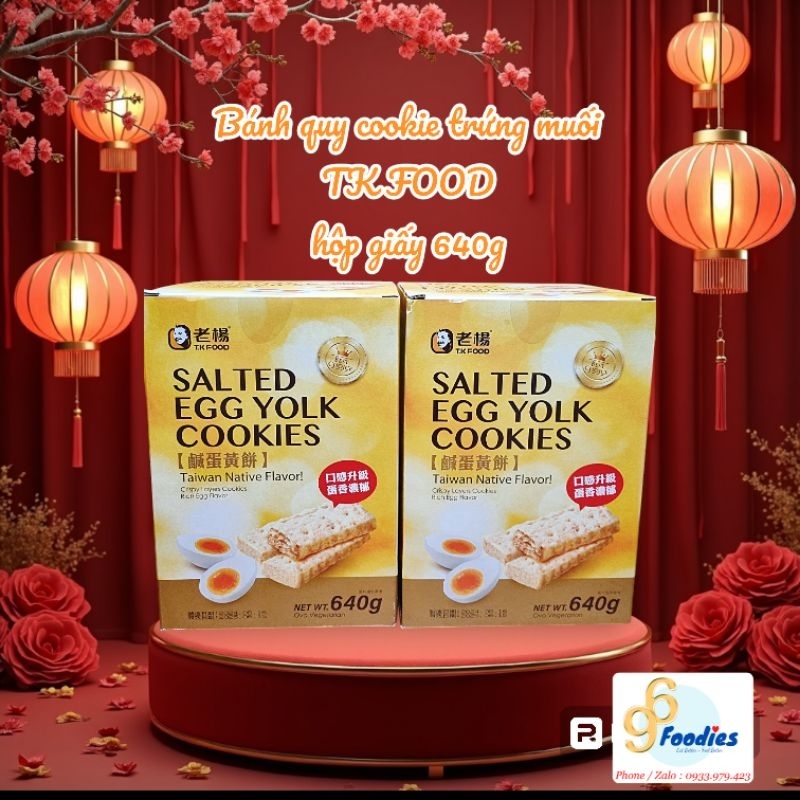 [Date mới] [Có sẵn] Bánh quy Cookies Trứng muối TK FOOD Salted Egg Yolk ...