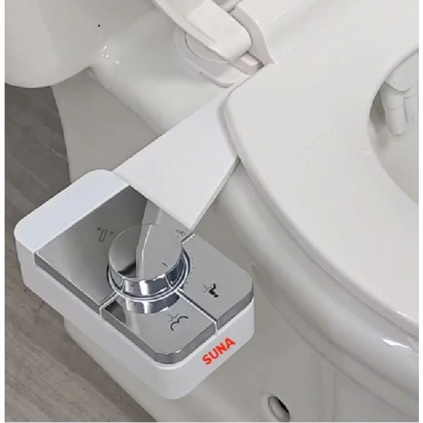 Vòi xịt rửa vệ sinh gắn bồn cầu cao cấp SUNA NA100, siêu mỏng, thông ...