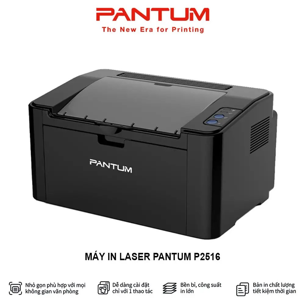 Máy in Laser đơn chức năng PANTUM P2516, in đen trắng, tốc độ cao, khổ ...