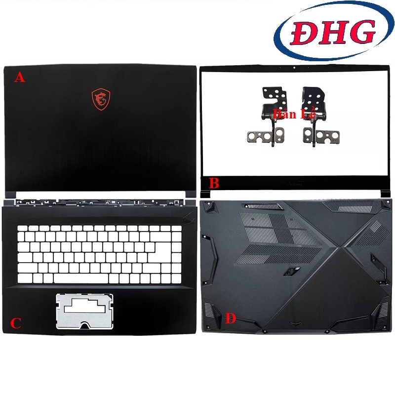 Vỏ laptop MSI GF63 Thin 9RCX 9SC 10SC 10SR MS-16R4 MS-16R5, GF63 Thin ...