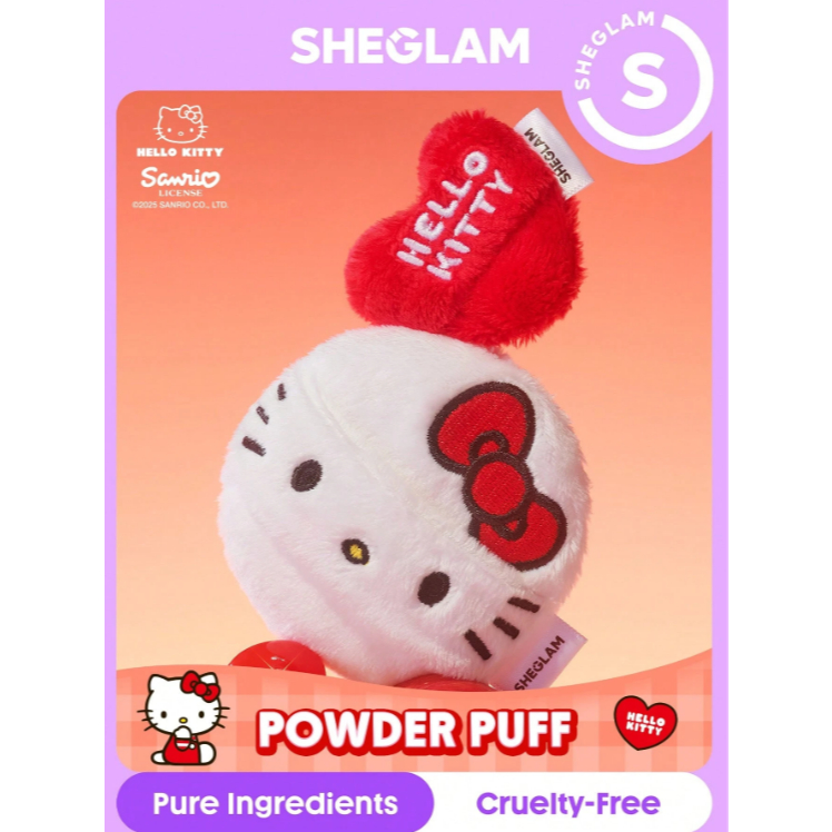 Bộ Sưu Tập Hello Kitty bản Valentine - Set 2 bông mút trang điểm ...