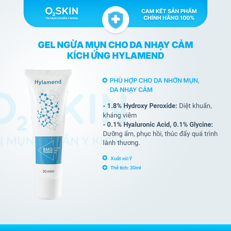 Gel Dưỡng Ẩm Giảm Mụn Hylamend 30ml Phục Hồi Da Sau Mụn Dịu Mát Và Săn ...