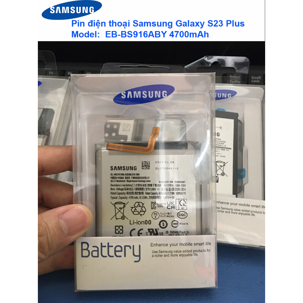 Pin Samsung Galaxy S23 Plus. Model EB-BS916ABY 4700mAh | Shopee Việt Nam