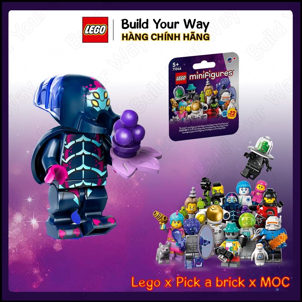 Lego chính hãng Nhân vật thứ 10 - Mùa Lego 26 / Part col26-10: Alien ...